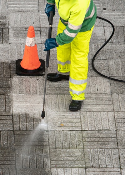 Professional Pressure Washing at Work - Commercial Clean, Inc